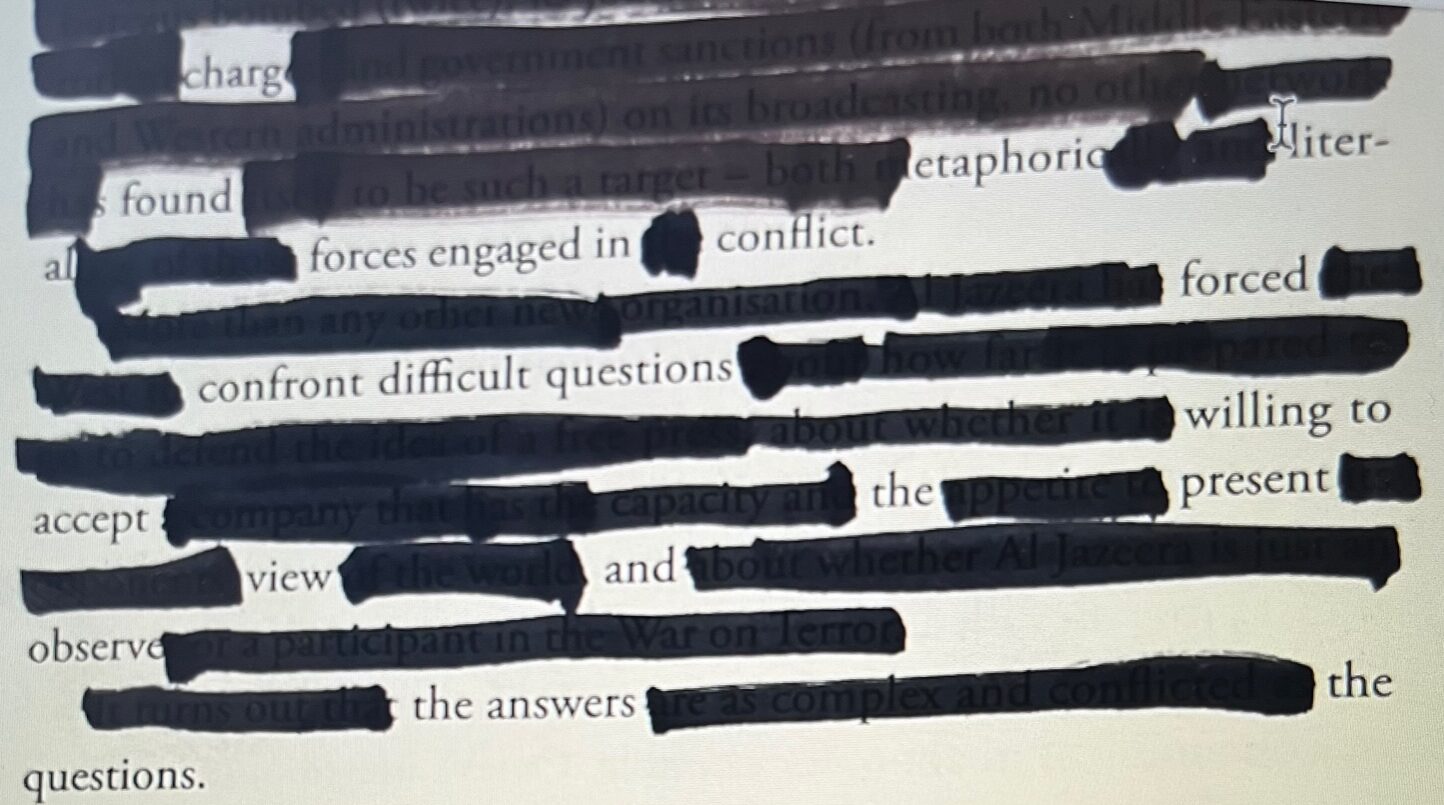 Charge - Block out Poetry - Creative Spirit Arts Therapy